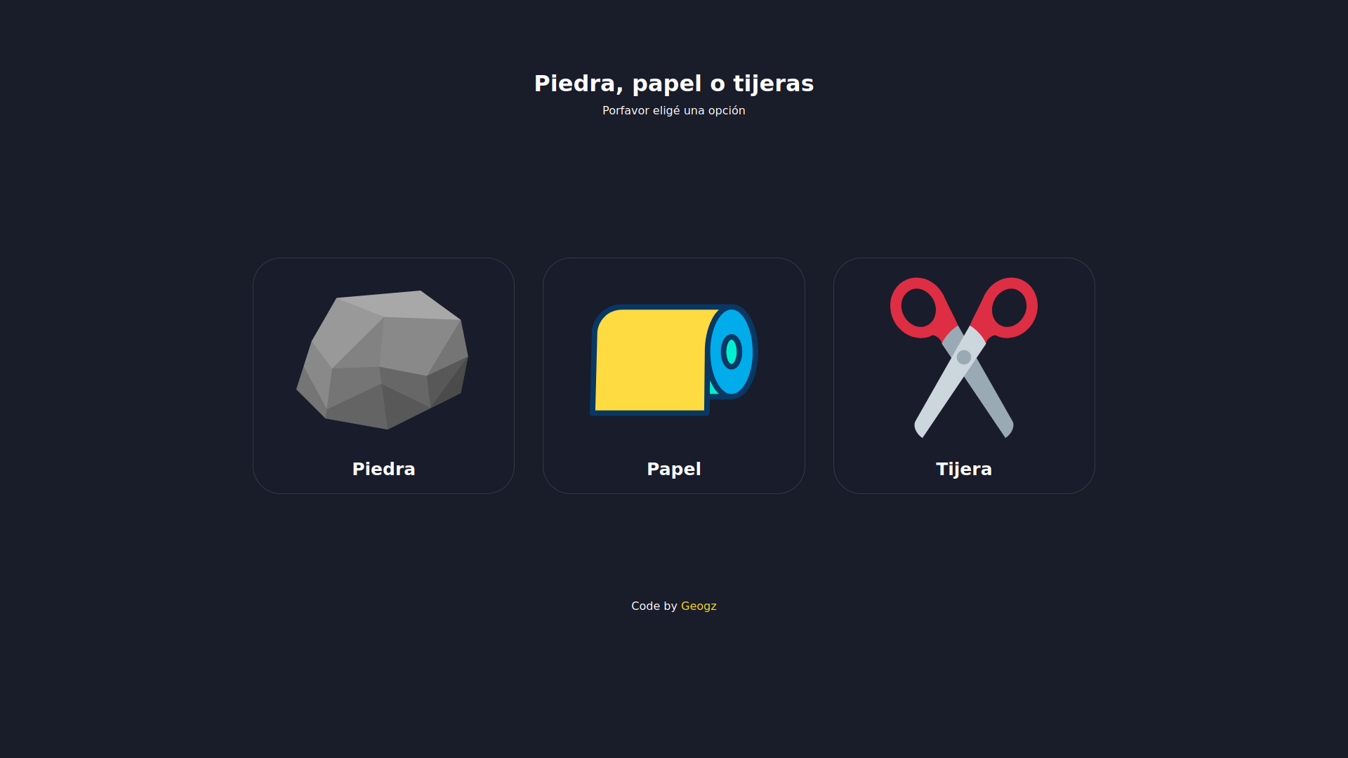 GitHub - George-Fran/piedra-papel-tijeras